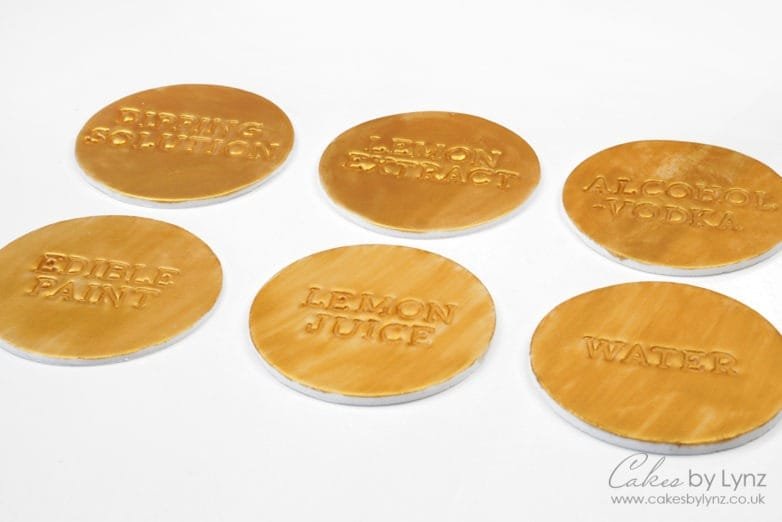 My 6 favourite ways To create edible metallic paint for your cakes ...