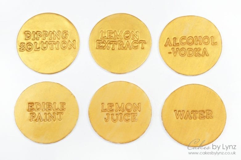 My 6 favourite ways To create edible metallic paint for your cakes ...