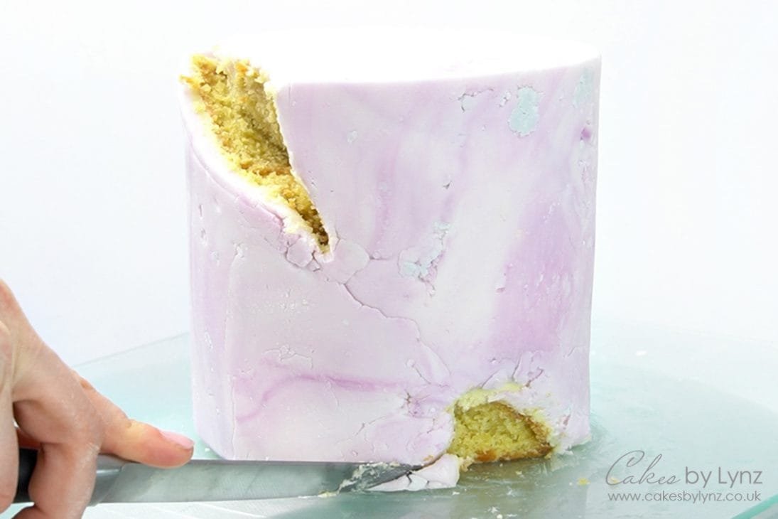 How to create a Geode Cake with a Stone Fondant Effect - Cakes by Lynz