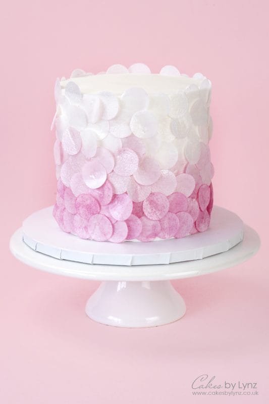 How to create a Wafer Paper Confetti Texture for your cakes - Cakes by Lynz