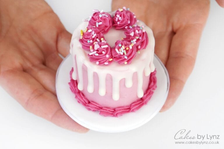 Making A Teeny-Tiny Mini Cake - Miniature Baking Tutorial - Cakes by Lynz