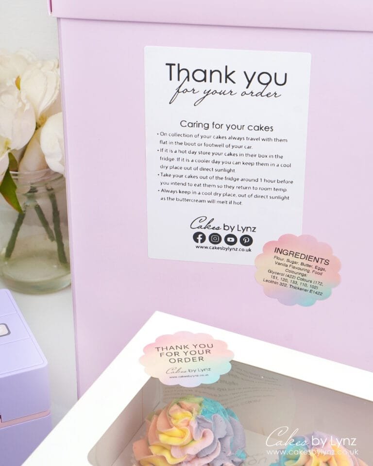 Create Easy DIY Custom Stickers For Your Cake Business - Cakes by Lynz