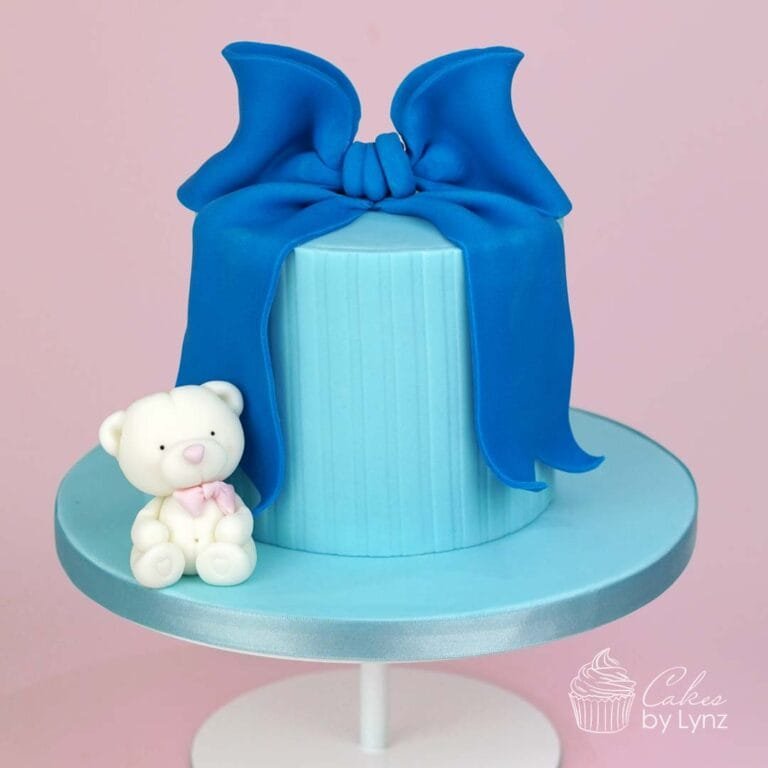 How To Make an Easy Fondant Teddy Bear Cake Topper - Cakes by Lynz