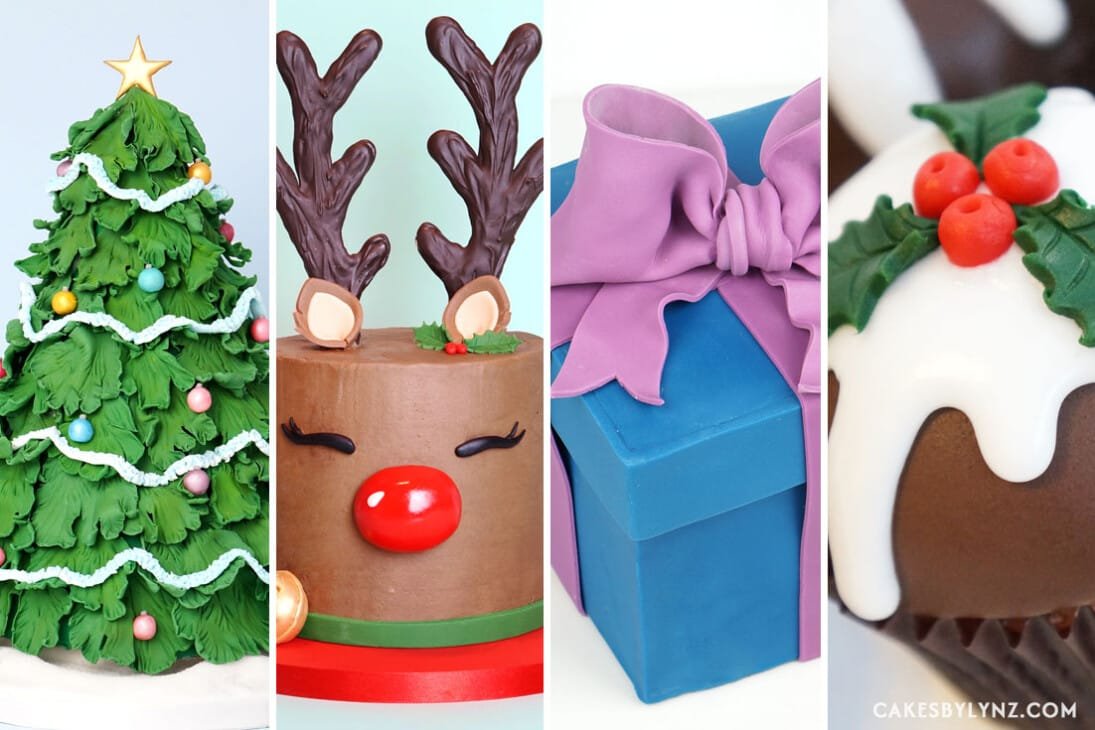 8 Festive Christmas Cake Decorating ideas - Cakes by Lynz